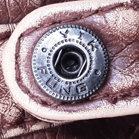 Yik Fung | Bags | Yik Fung Crossbody Bag Distressed Vegan Leather ...